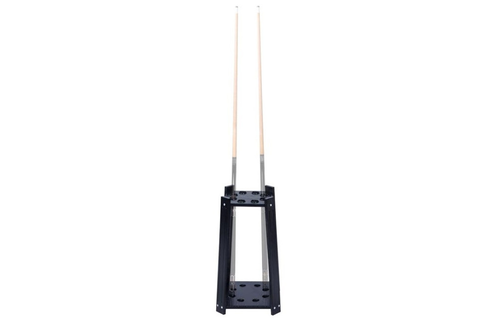 Standing Square Cue Rack for 8 Cues - Black - Van den Broek billiards