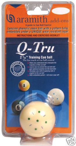 Q-Tru pool training ball - Van den Broek billiards