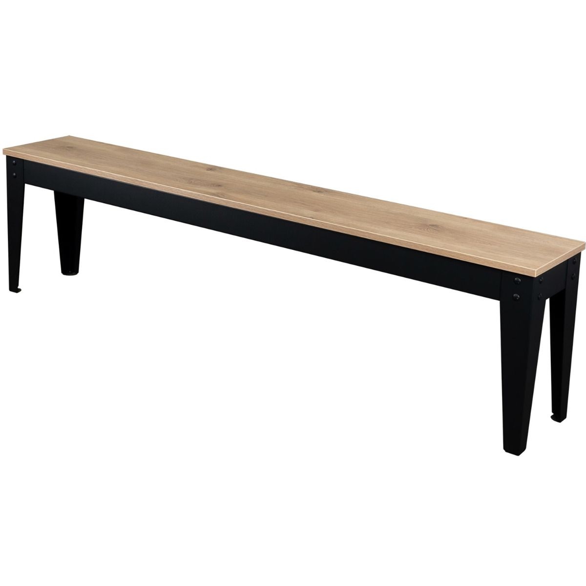 René Pierre Leisure bench Sanded oak / black - Van den Broek billiards