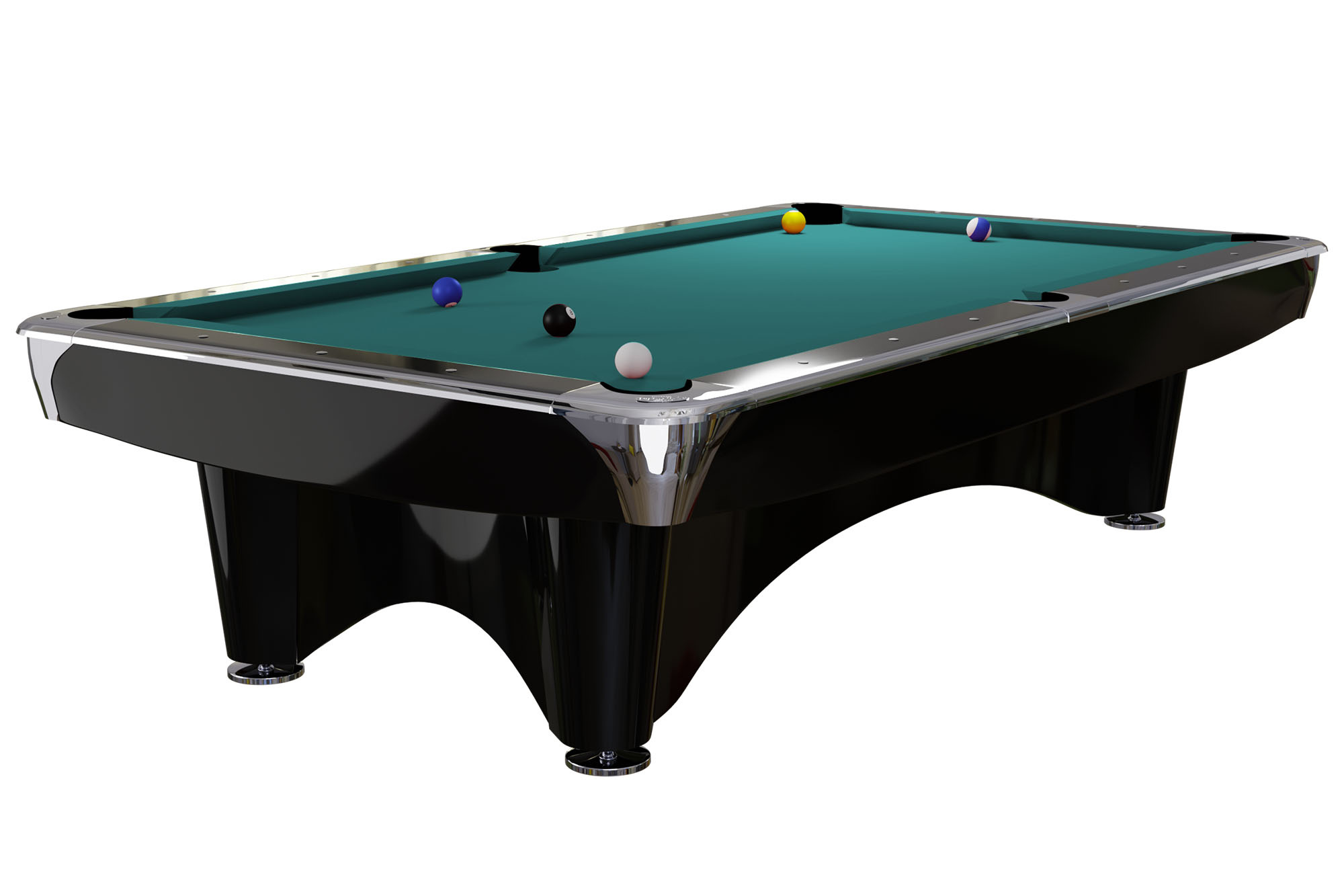 Pool table Dynamic III shining black 9 foot - Van den Broek billiards