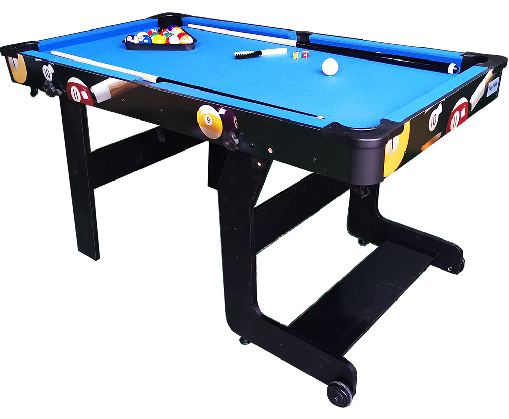 TopTable Fun Fold‑Up pooltafel – opklapbaar, 70×140 cm, compleet - Van ...