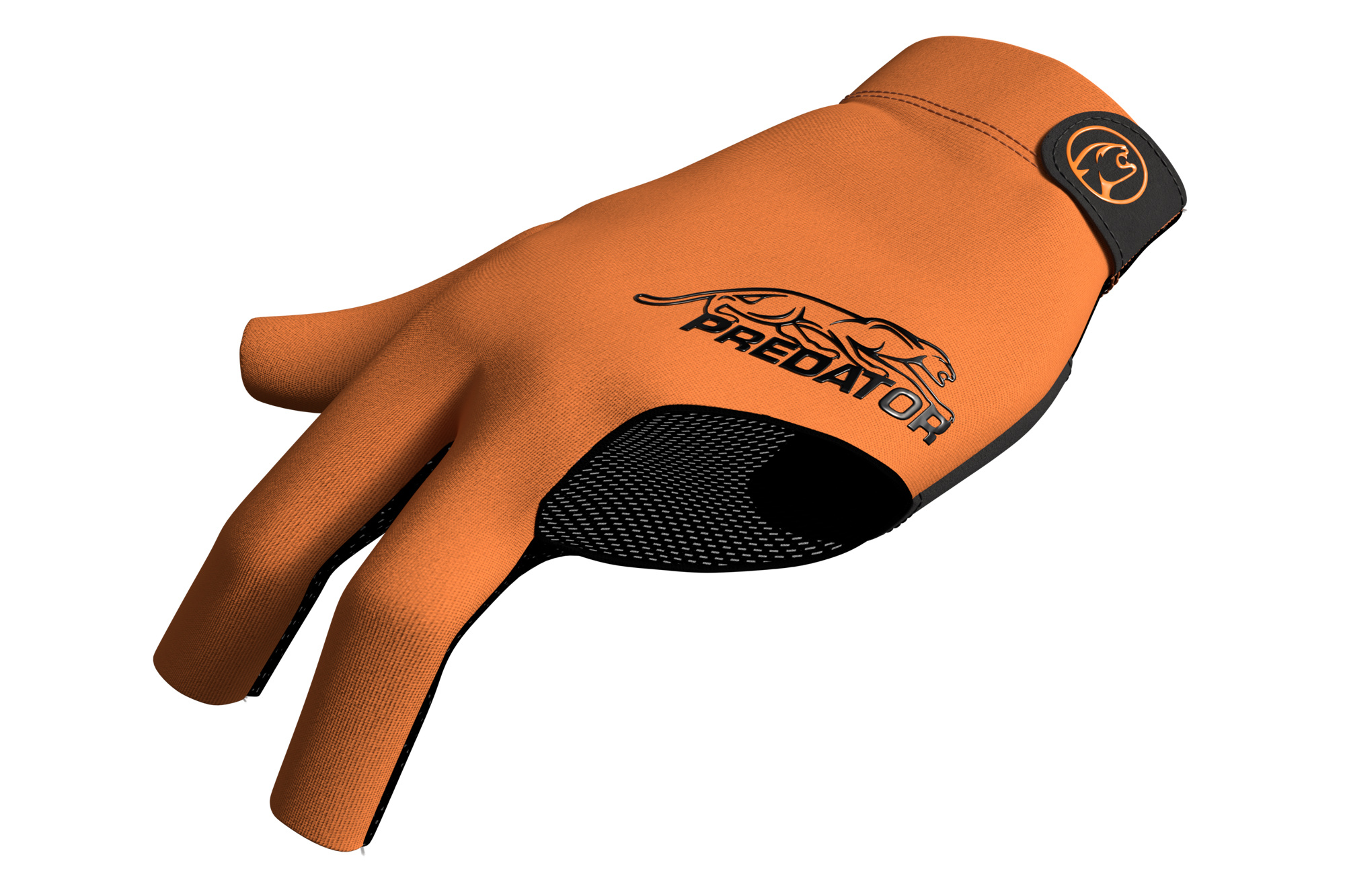 Predator Second Skin 3-Finger billiard glove, orange-black - Van den ...