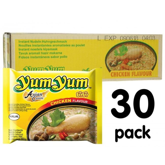 Yum Yum Chicken Noodle 60g x 30 st. - Tokogembira.nl