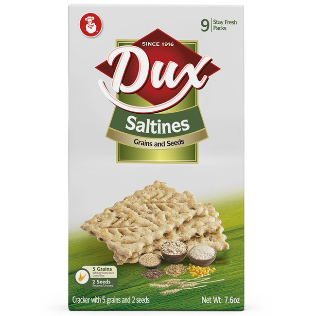 Dux Saltines grain and seeds 7.6 oz - 216g green label - Tokogembira.nl