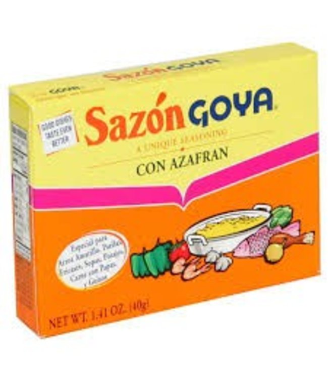 Sazon Goya Con azafran 8 packets (40gr) - Tokogembira.nl - Tokogembira.nl