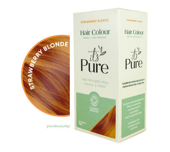 It's Pure Organics Henna Haarverf Roodblond - The Green Beauty Shop