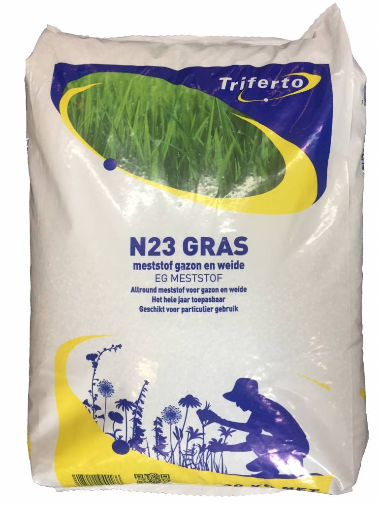 Triferto N23 Gras 20kg stikstofmeststof voor gazon en weide