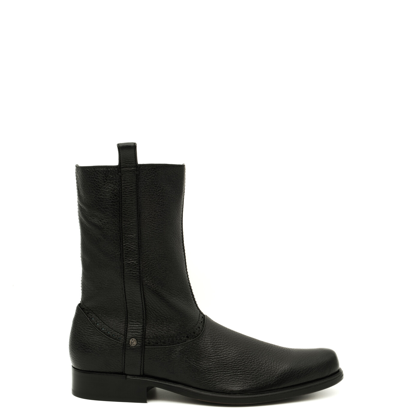 Black Handmade Leather Men's Boots - Cuadra - Boots by M