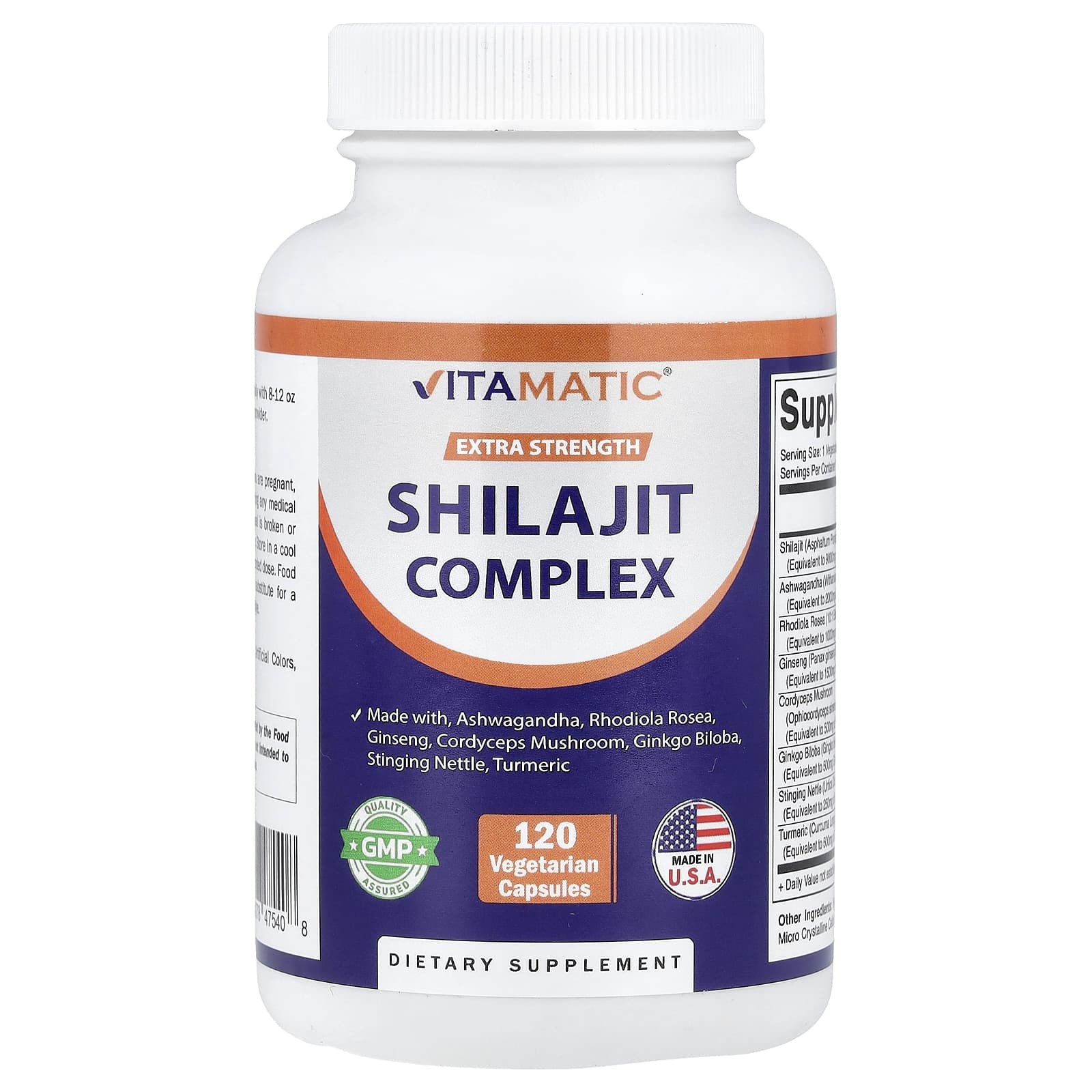 Shilajit-komplex, 120 Pflanzliche Kapseln - Apran