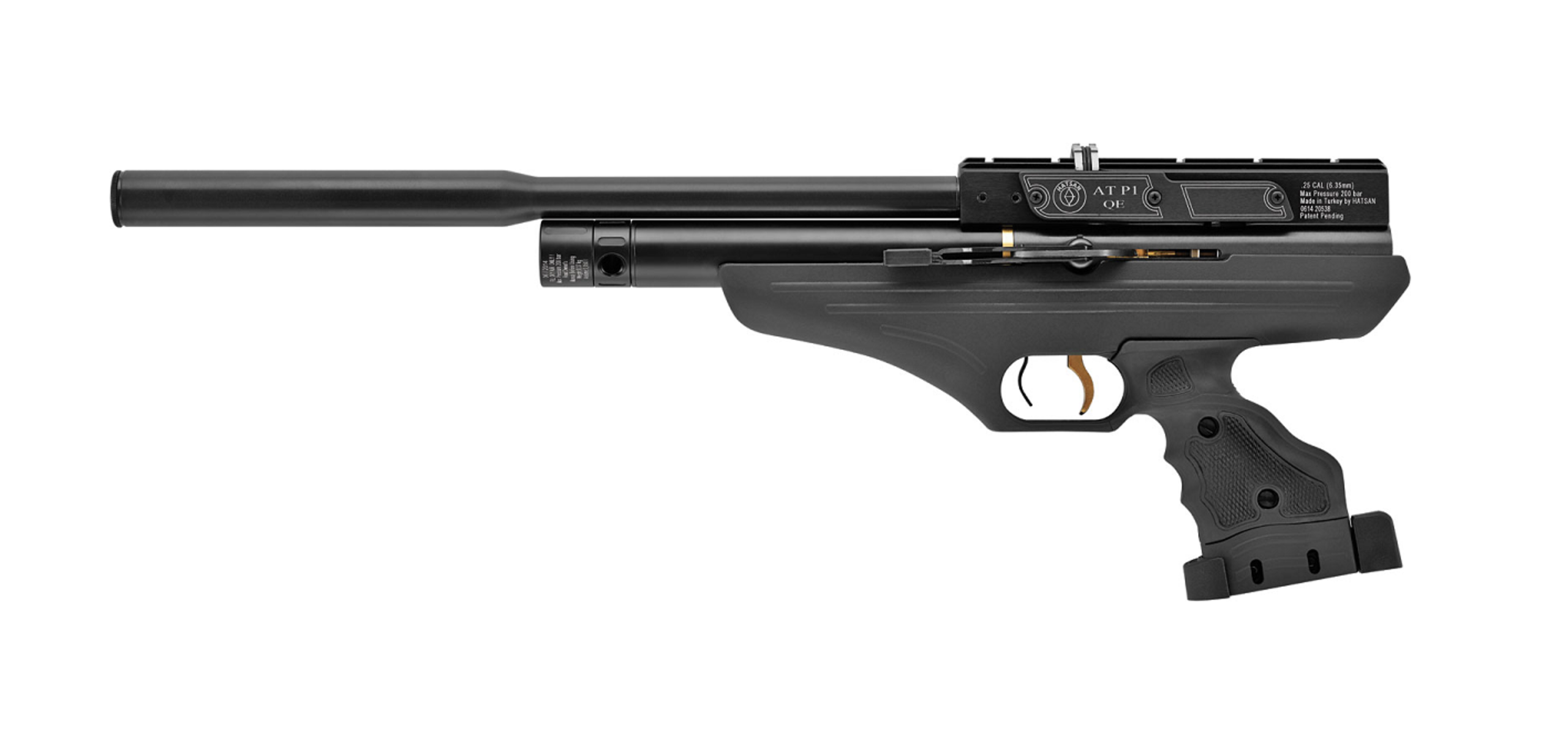 Hatsan AT P1 QE PCP pistool met geluidsdemper | SEM Schietsport