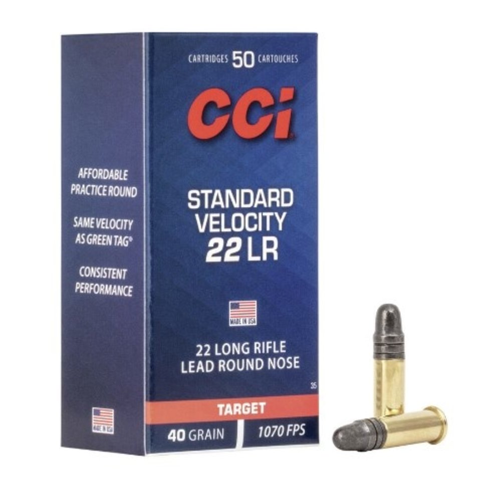 CCI Standard Velocity .22 LR RN 40 Grain | SEM shooting sports