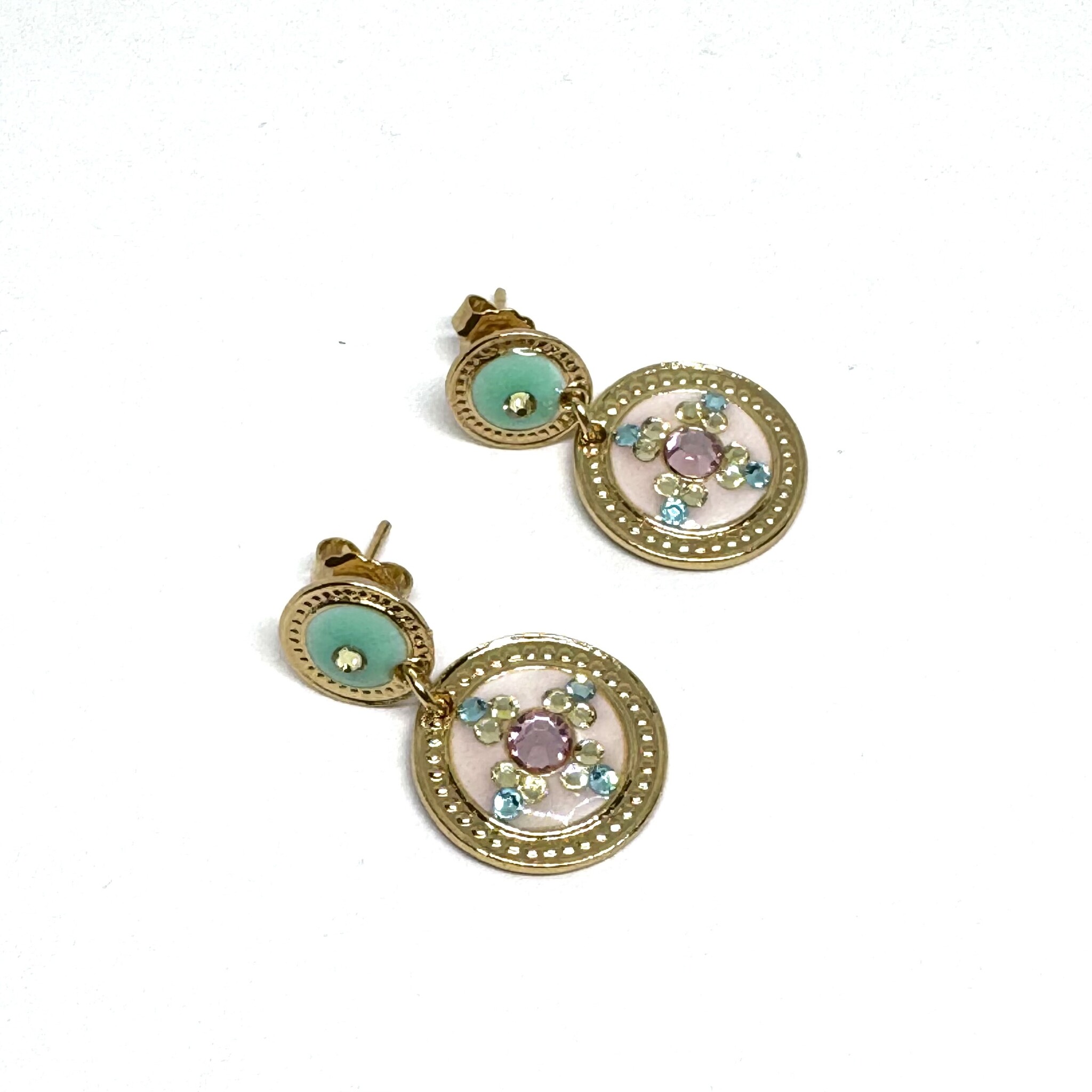 Gilded earrings from Gas Bijoux - Diva Amsterdam Jewellery
