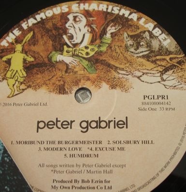 Peter Gabriel 1 (Car) ( remaster 180g vinyl record LP ) - VinylVinyl
