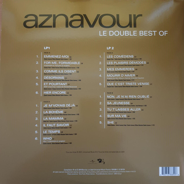 Charles Aznavour Le Double Best of = 2LP= - VinylVinyl