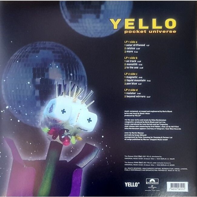 Yello Pocket Universe 180g Vinyl 2lp Vinylvinyl