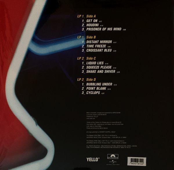 Yello Motion Picture 180g Vinyl 2lp Vinylvinyl