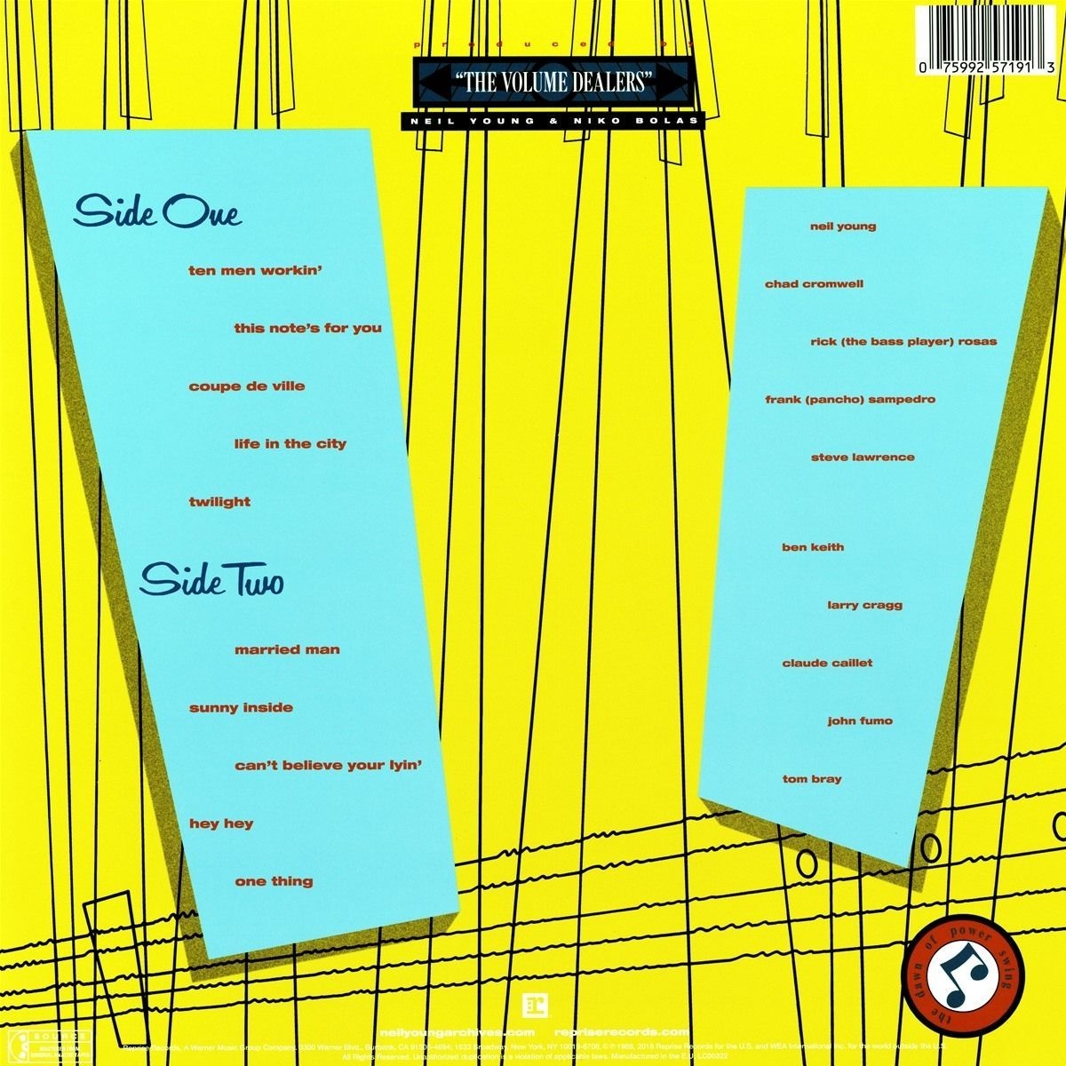 Neil Young This Note's For You ( Neil Young Archives Special vinyl ...