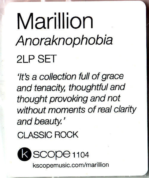 Marillion Anoraknophobia ( reissue vinyl 2LP ) - VinylVinyl