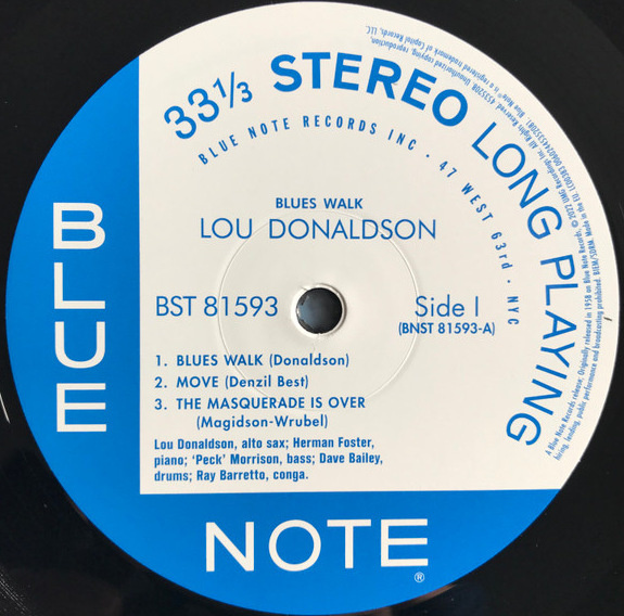 Lou Donaldson Blues Walk (Blue Note Classic Vinyl Reissue = 180g vinyl ...