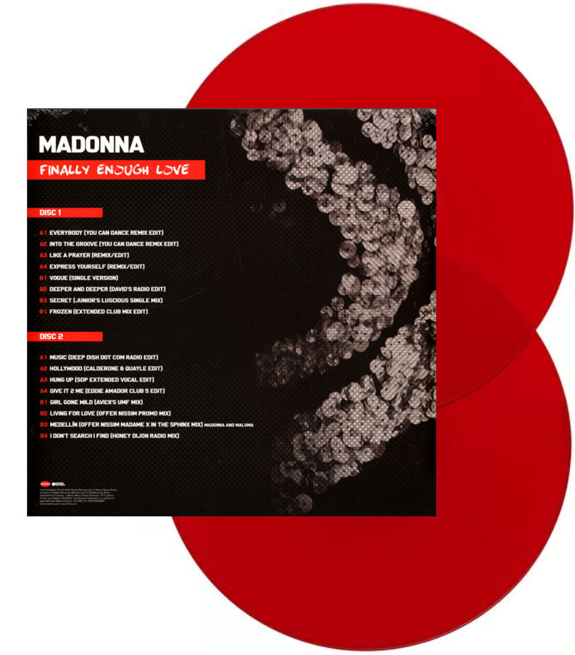 Madonna Finally Enough Love = red vinyl 2LP = - VinylVinyl
