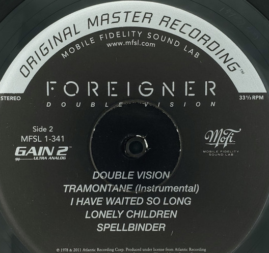 Foreigner Double Vision ( MOFI remaster 180g HQ vinyl LP) - VinylVinyl