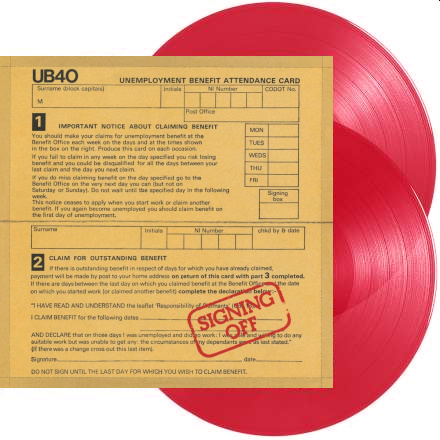 UB 40 Signing Off ( red vinyl 2LP) - VinylVinyl
