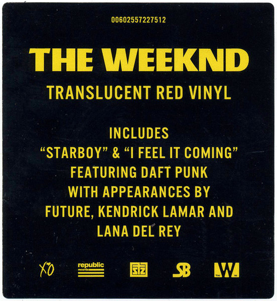 Weeknd, the Starboy ( red transparent vinyl 2LP ) - VinylVinyl