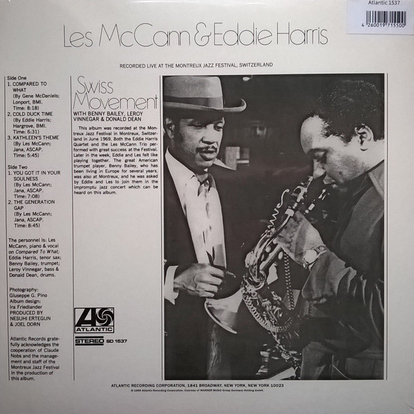 Les McCann & Eddie Harris - Swiss Movement ( HQ vinyl LP ) - VinylVinyl