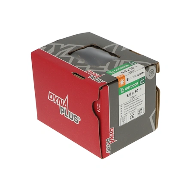 DynaPlus Vlonderschroef TX-25 5.0X60/30 Xtreme AR-coating 200st ...