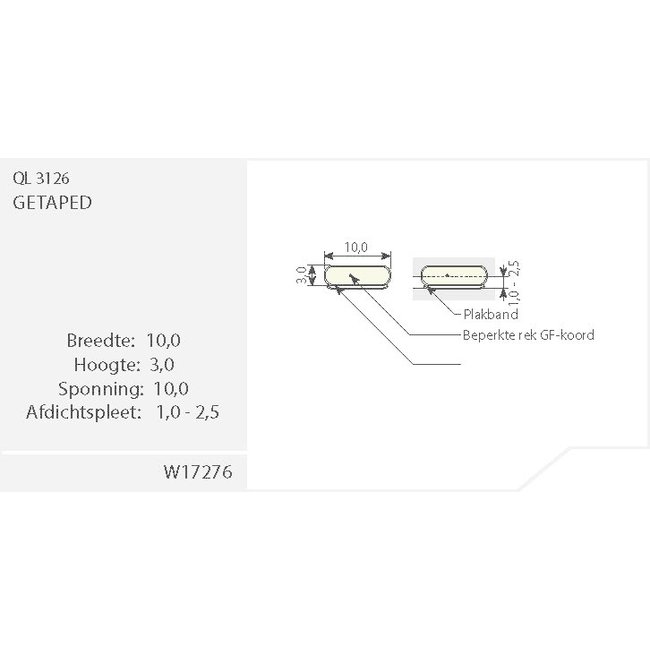 Q-Lon 3126 Tochtstrip 7m - Kitxpert.nl