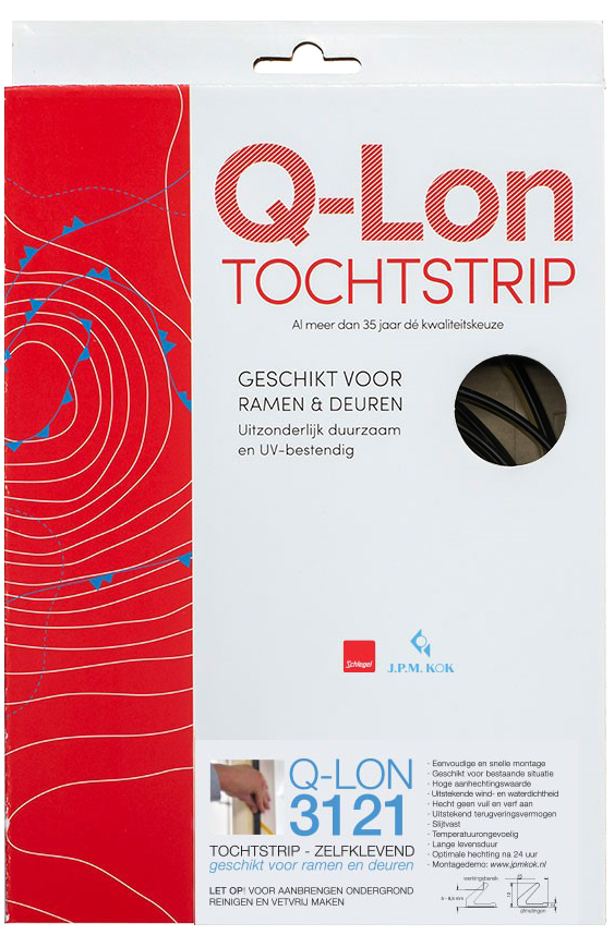 Q-Lon 3121 Tochtstrip 7m - Kitxpert.nl