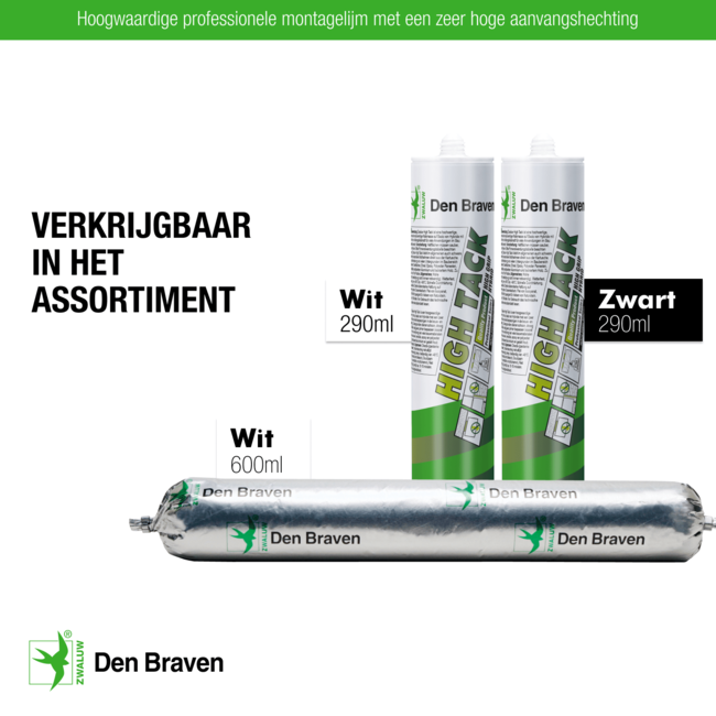 Zwaluw Den Braven High Tack 290ml - Kitxpert.nl