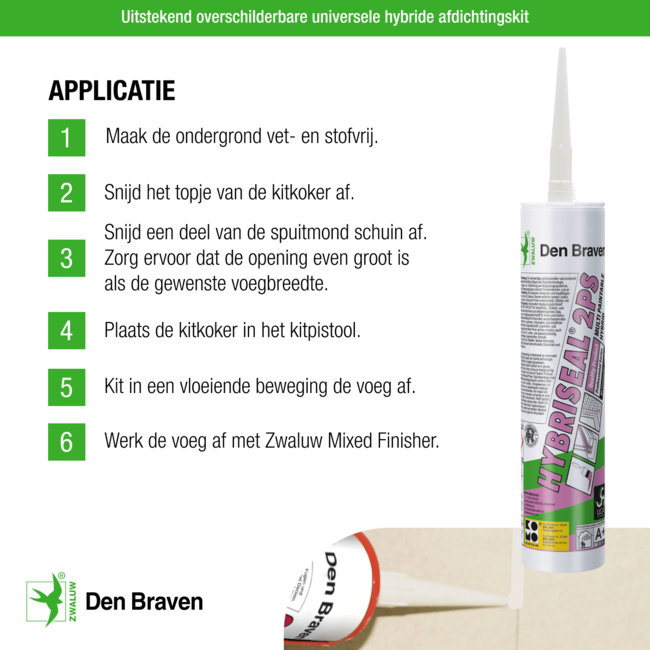 Zwaluw Hybriseal 2PS 290ml | Beglazingskit - Kitxpert.nl