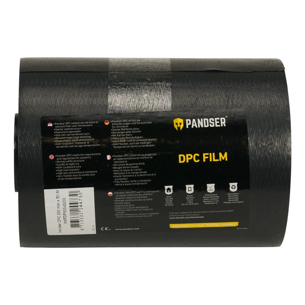 Pandser DPC folie 25cm x 50mtr 0.3mm - Kitxpert.nl