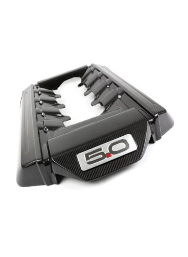 Carbon engine cover for the Ford Mustang 5.0 models - JH Parts