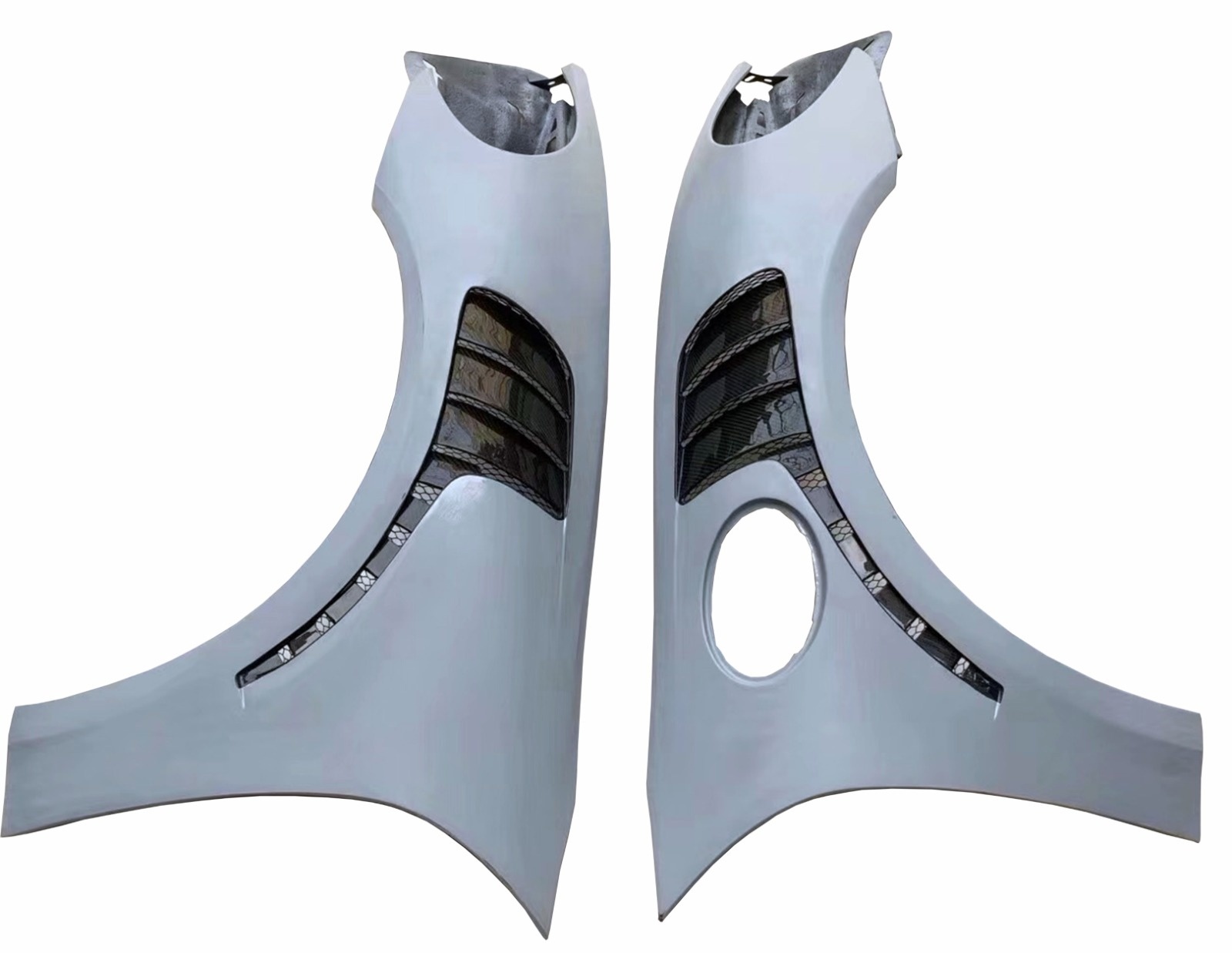 Splash guards with carbon louvres Porsche 981 GT4 - JHParts