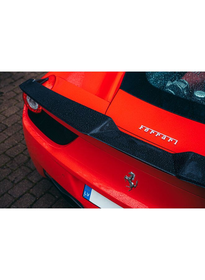 Ferrari 458 Italia coupe carbon spoiler lip wing - JH Parts