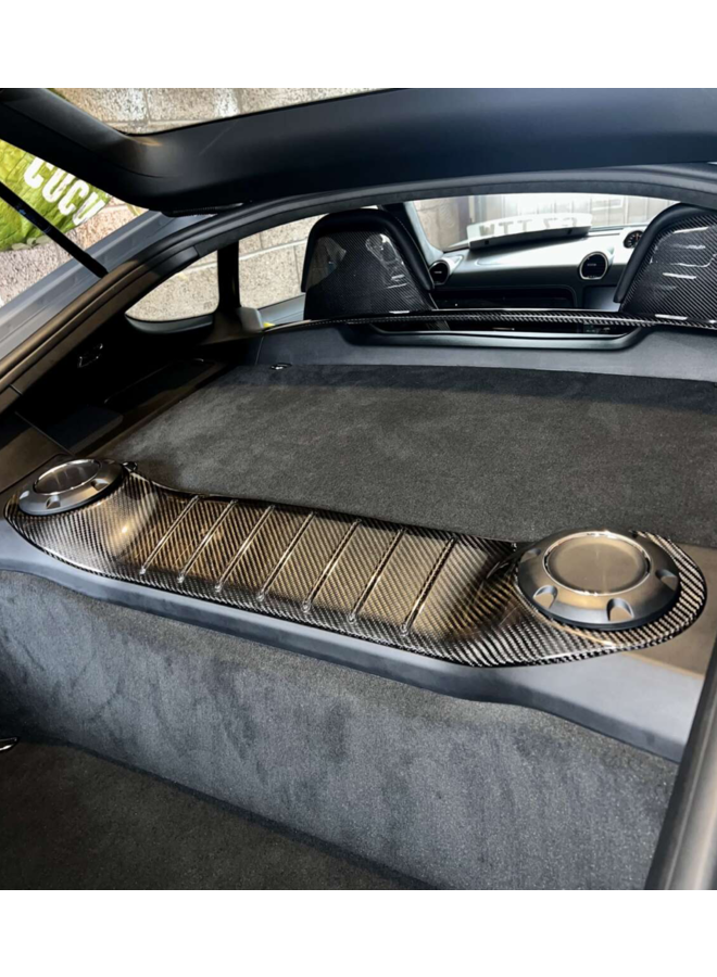 Porsche 981 / 718 cayman GT4 RS Carbon engine cover & roll bar - JH Parts