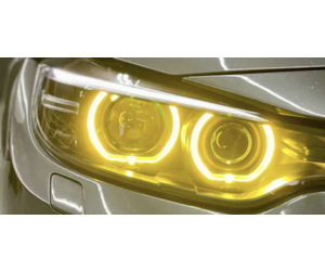 BMW 4 series F32 F33 F36 yellow CSL DRL angel eyes modules - JHParts