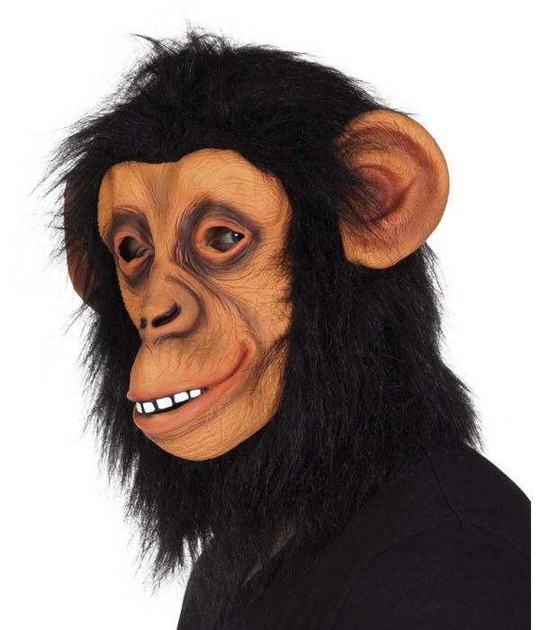 Apen masker latex - Feestbazaar.nl