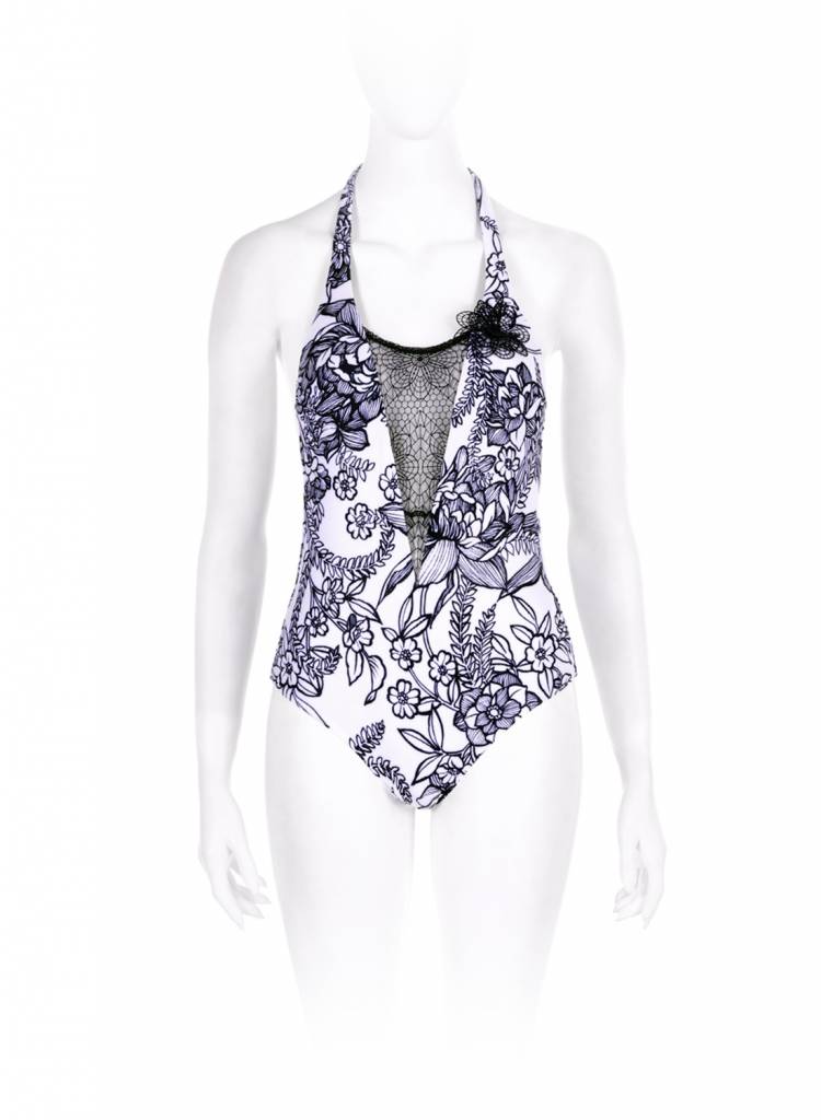 Parah Bademode Damen Badeanzug Glam Latino Weiß | Italian Design ...