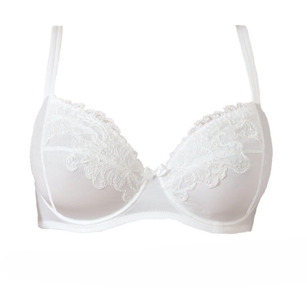 AMBRA Lingerie Bras 3-parts bracket Bra Ivory 0434 - Italian Design ...