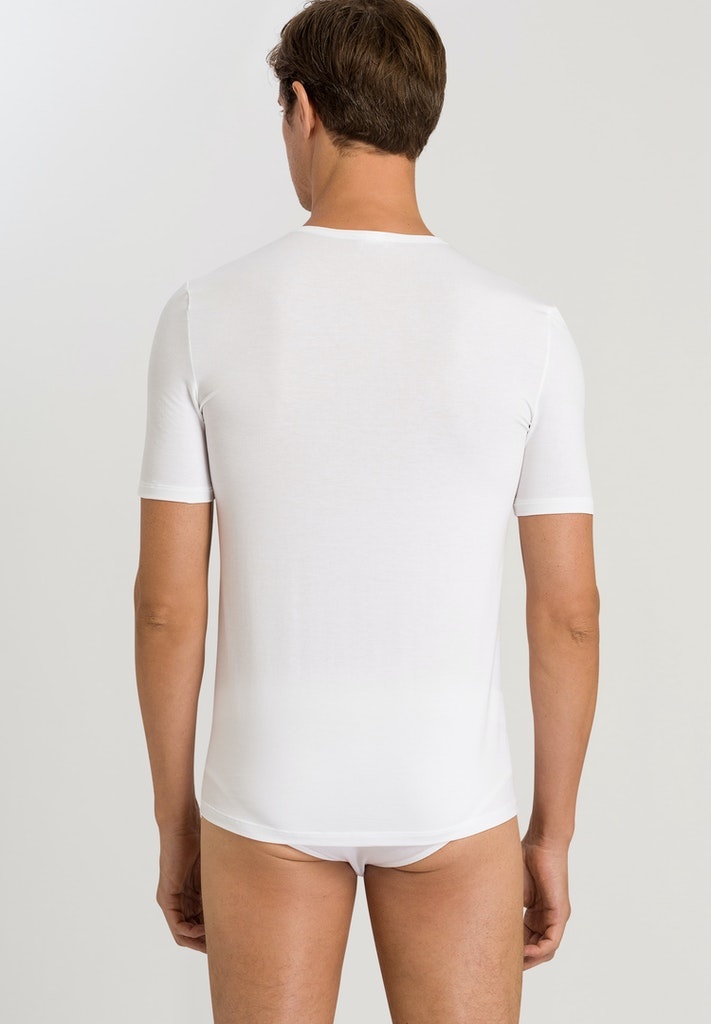 HANRO Men's underwear Natural Function T-shirt white 073185 - Italian ...