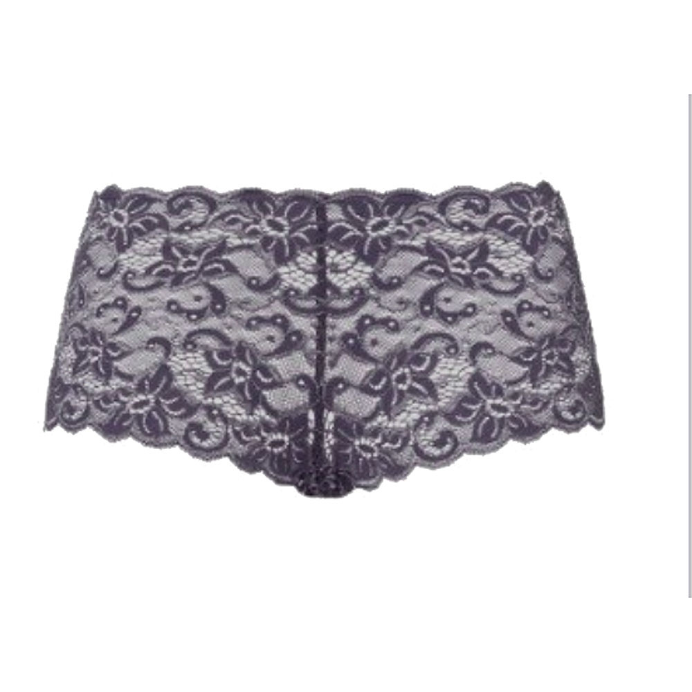 Hanro Lingerie Moments Boy leg Kant navy blue 071447 - Italian Design ...