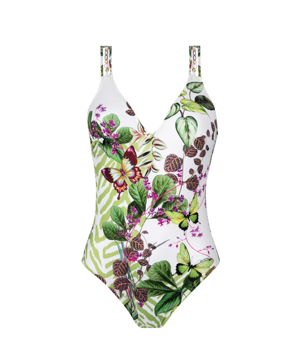 Lise Charmel Badmode Envolee Tropicale Badpak Wit-groen ABB6973B ...