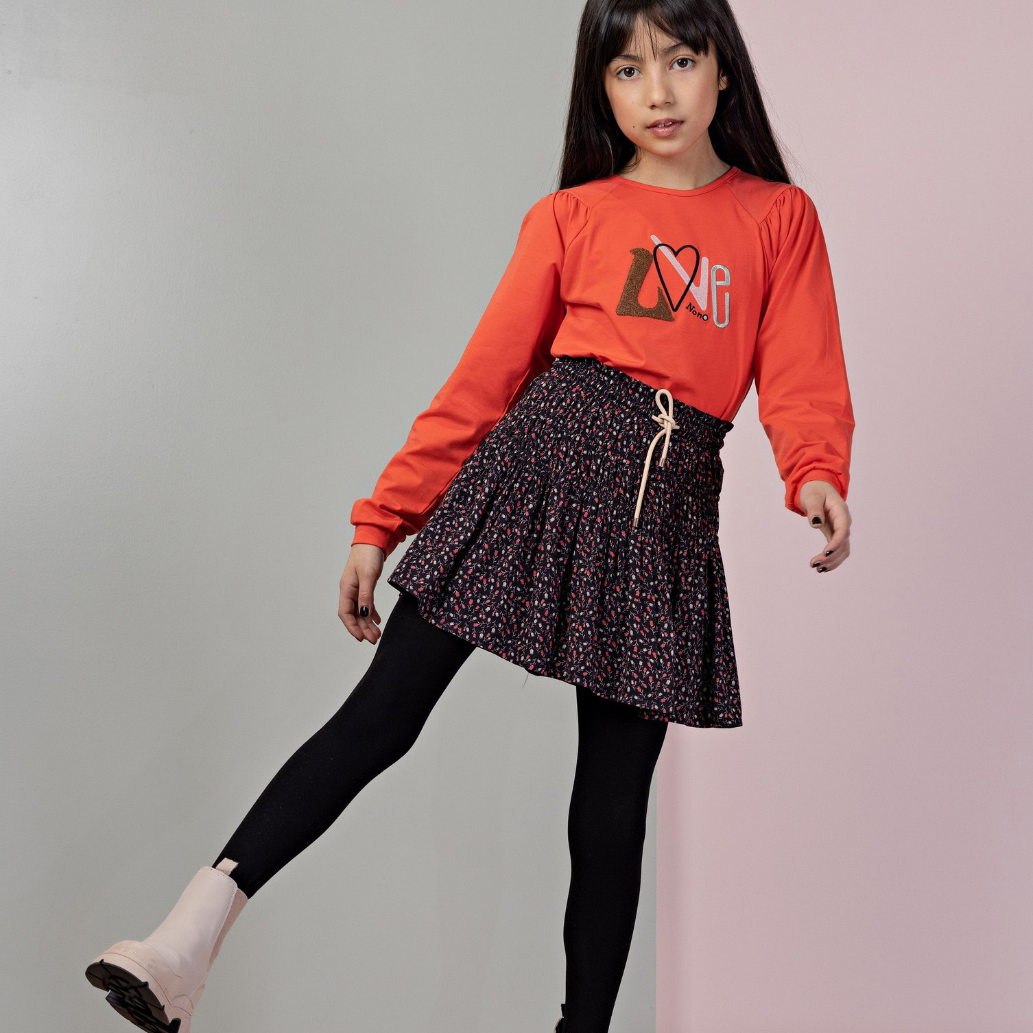 Nono-collectie - Rokje Neille (antracite) - Schattige Babykleertjes