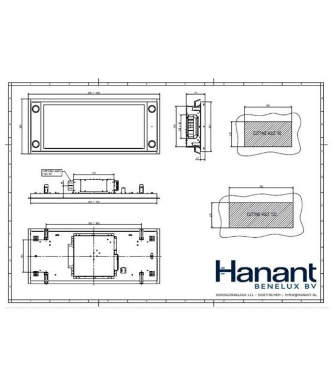 SenzaNome HIPU9057 plafondunit ( RAL 9016 wit )