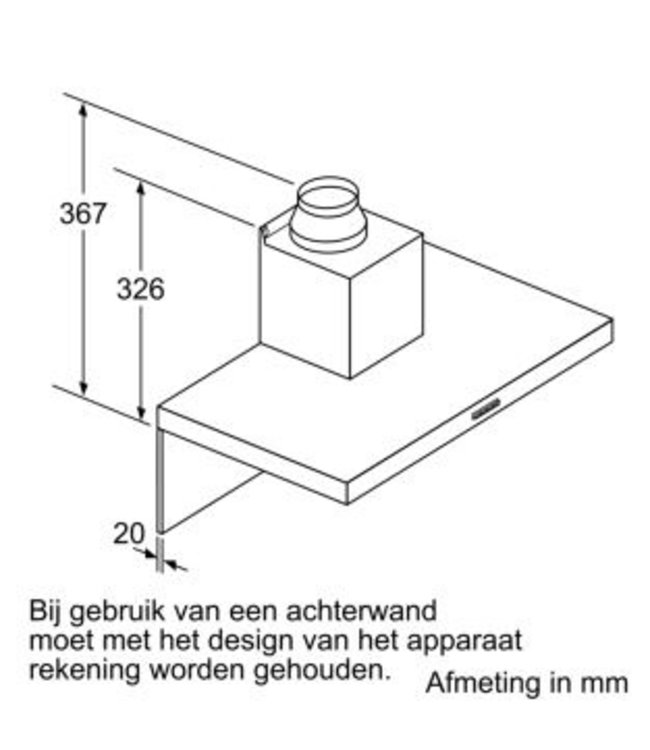 DWB96BC60 accent line Serie 2 Zwarte afzuigkap 90 cm