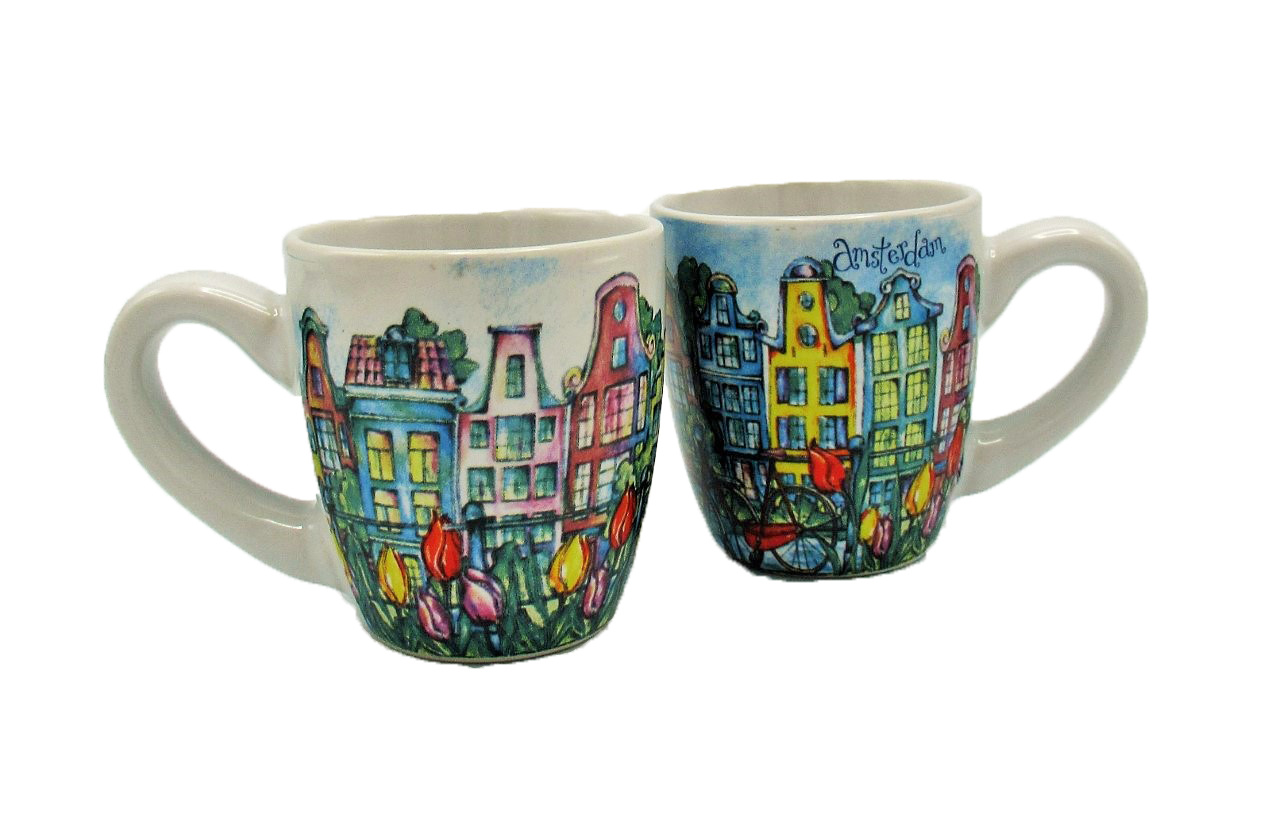 Typisch Hollands Espresso coffee cups - Giftbox 2 cups Amsterdam - www ...