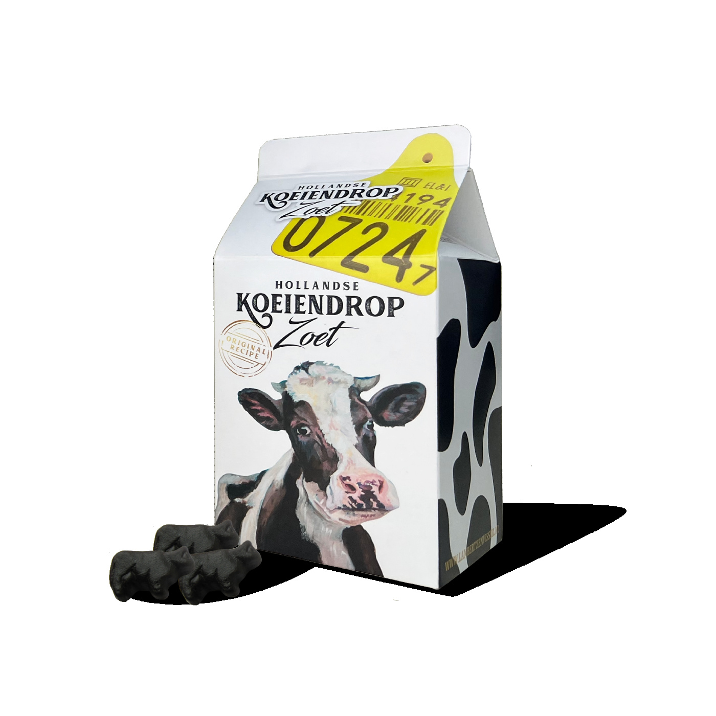 Holland gifts with cows - Milk packaging cow drop Black / White ...